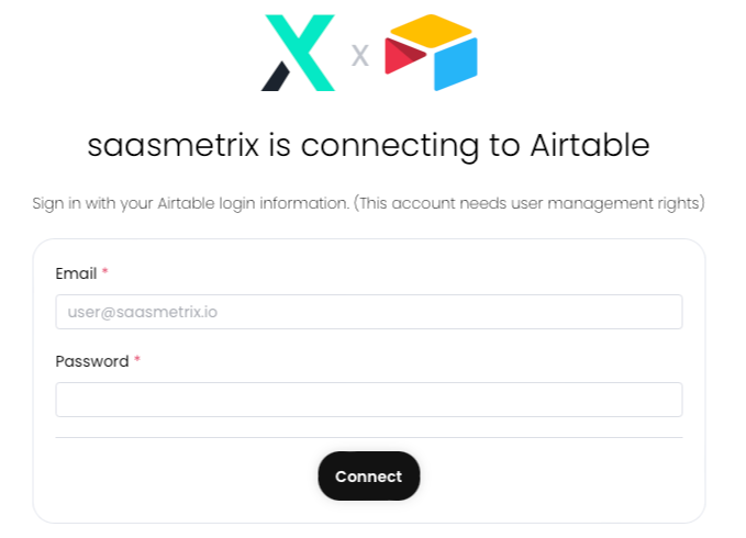 Connect Integrations | saasmetrix Support